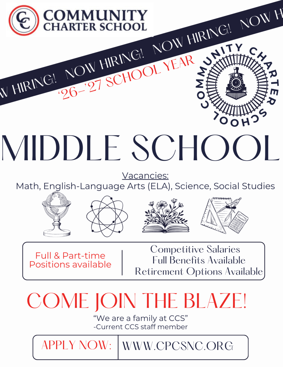 Work at CCS – Community Charter School